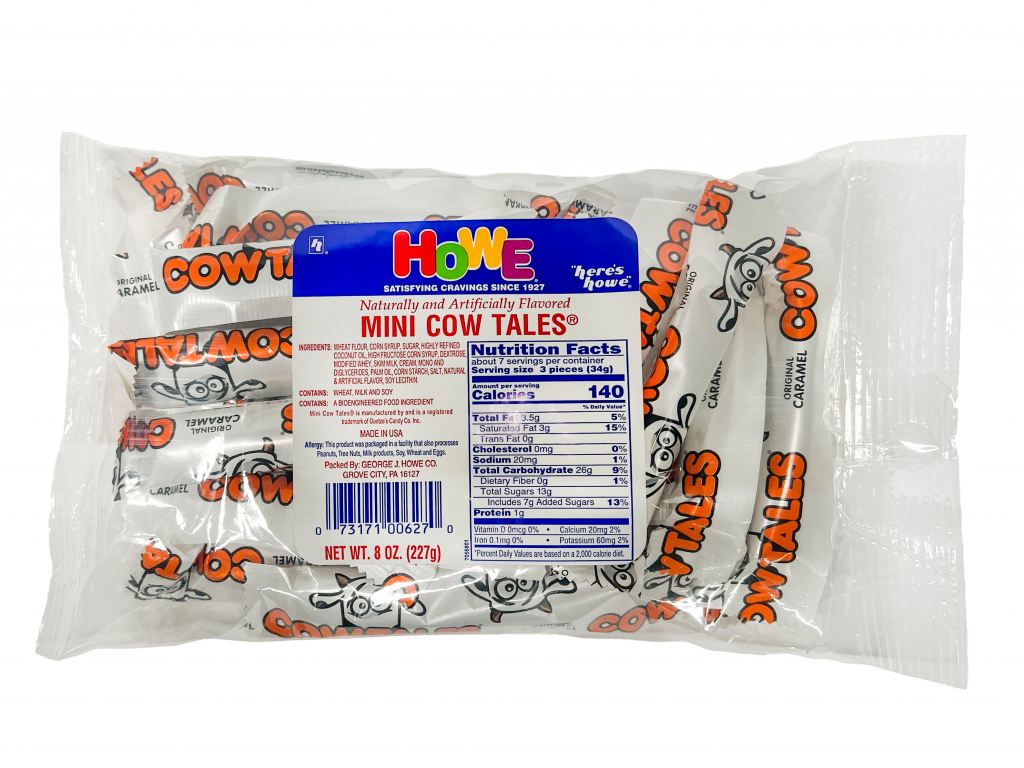 Howe Mini Cow Tales 12/8 OZ Case - Howe Wholesale