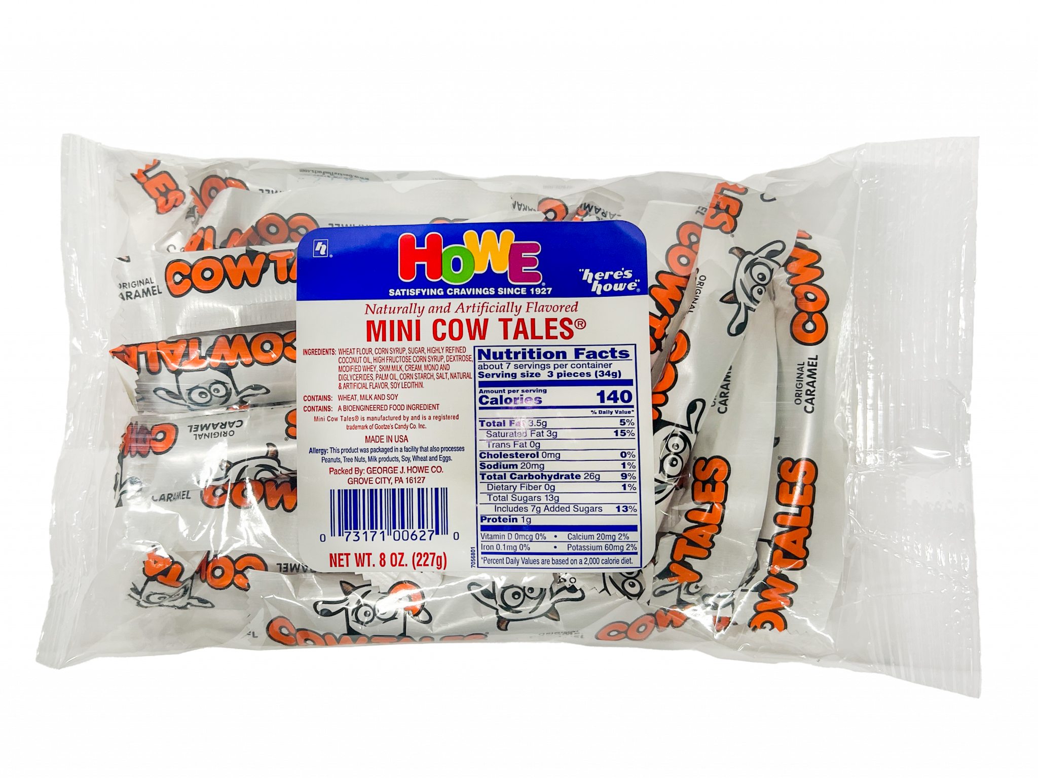 Howe Mini Cow Tales 12/8 OZ Case - Howe Wholesale
