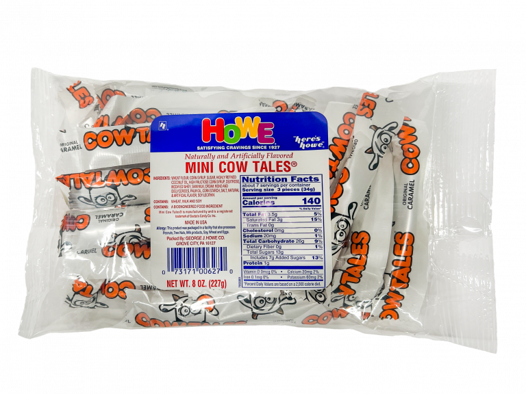 Howe Mini Cow Tales 12/10 OZ Case - Howe Wholesale
