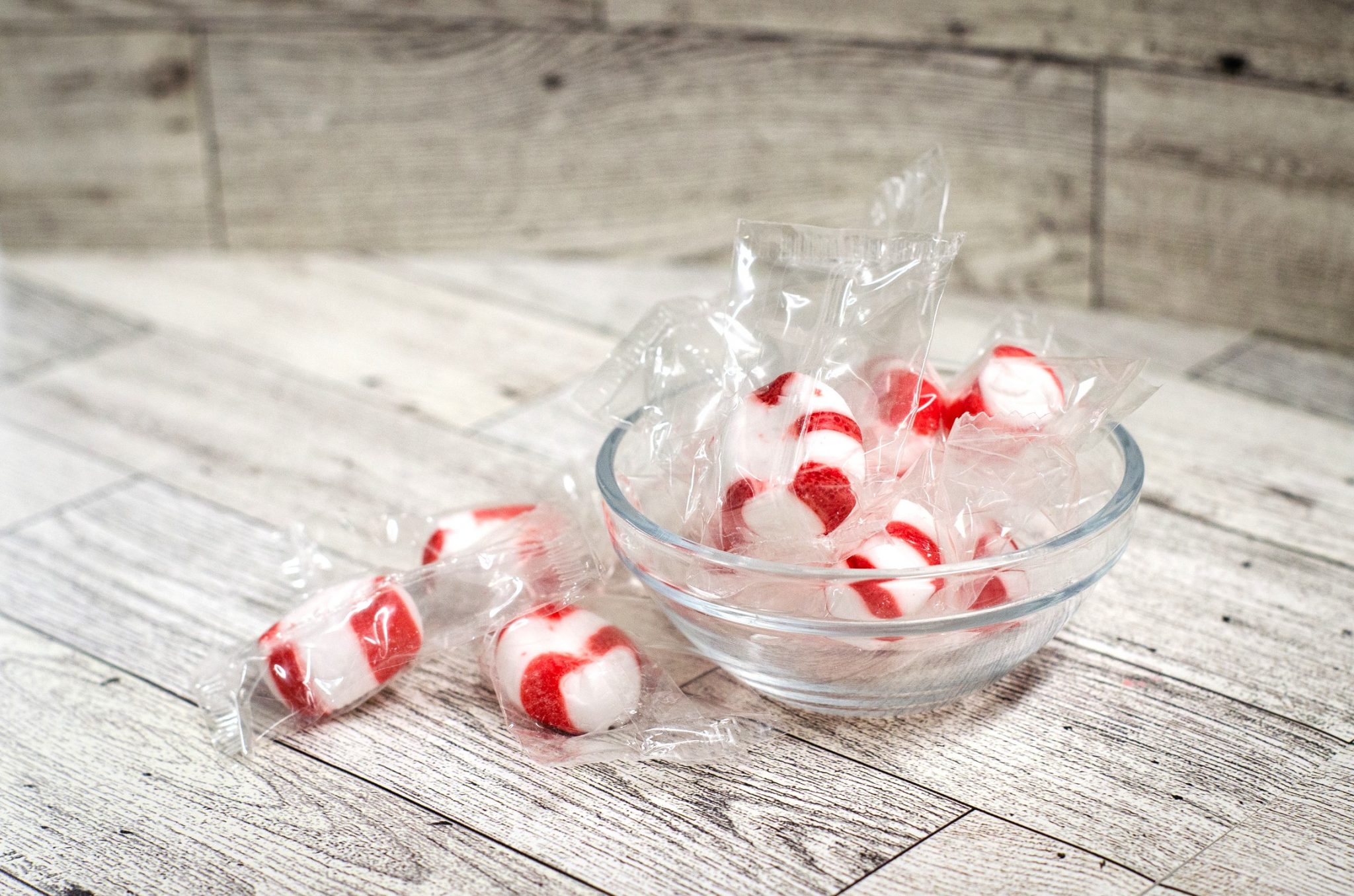 Peppermint Puffs Wrapped 20 LB Case - Howe Wholesale