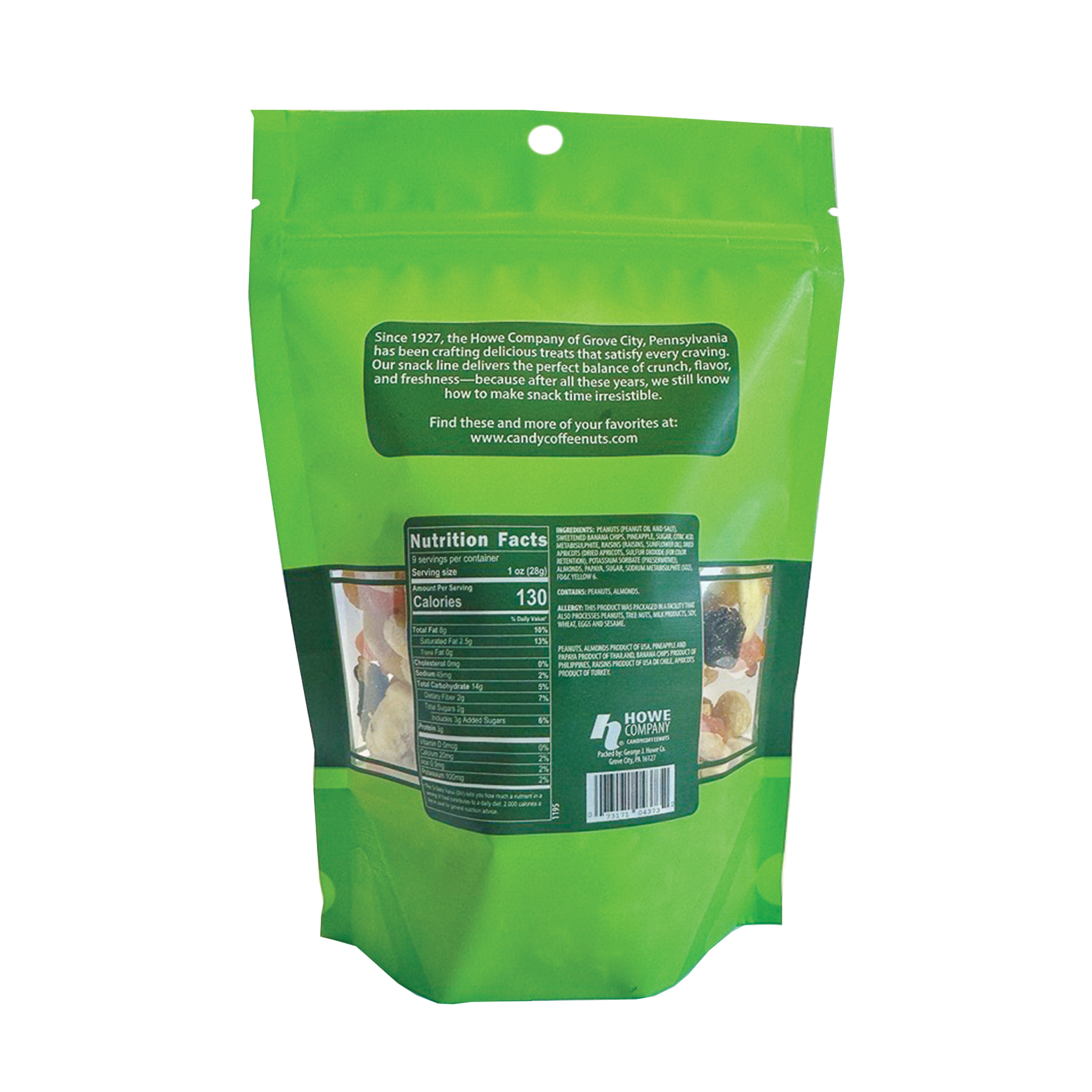 Howe Snacks – Tropical Fruit & Nut Mix Trail Mix 6/9 OZ Case - Howe ...